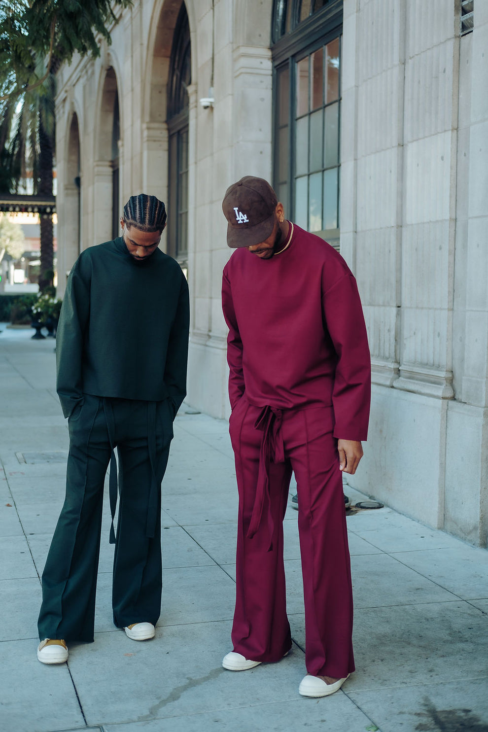 Bright Merlot- Heavy Flared Pants – Whole New Vibe
