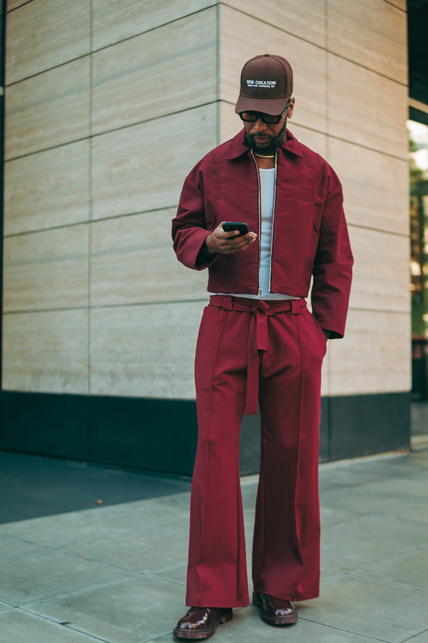 Bright Merlot- Heavy Flared Pants – Whole New Vibe